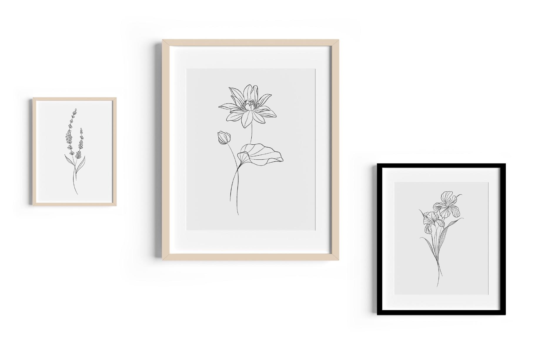Birth Month Flowers, Birth Month Svg Bundle, Hand Drawn Vector ...