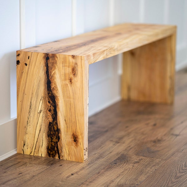 Solid Wood Epoxy Entry Table - Etsy