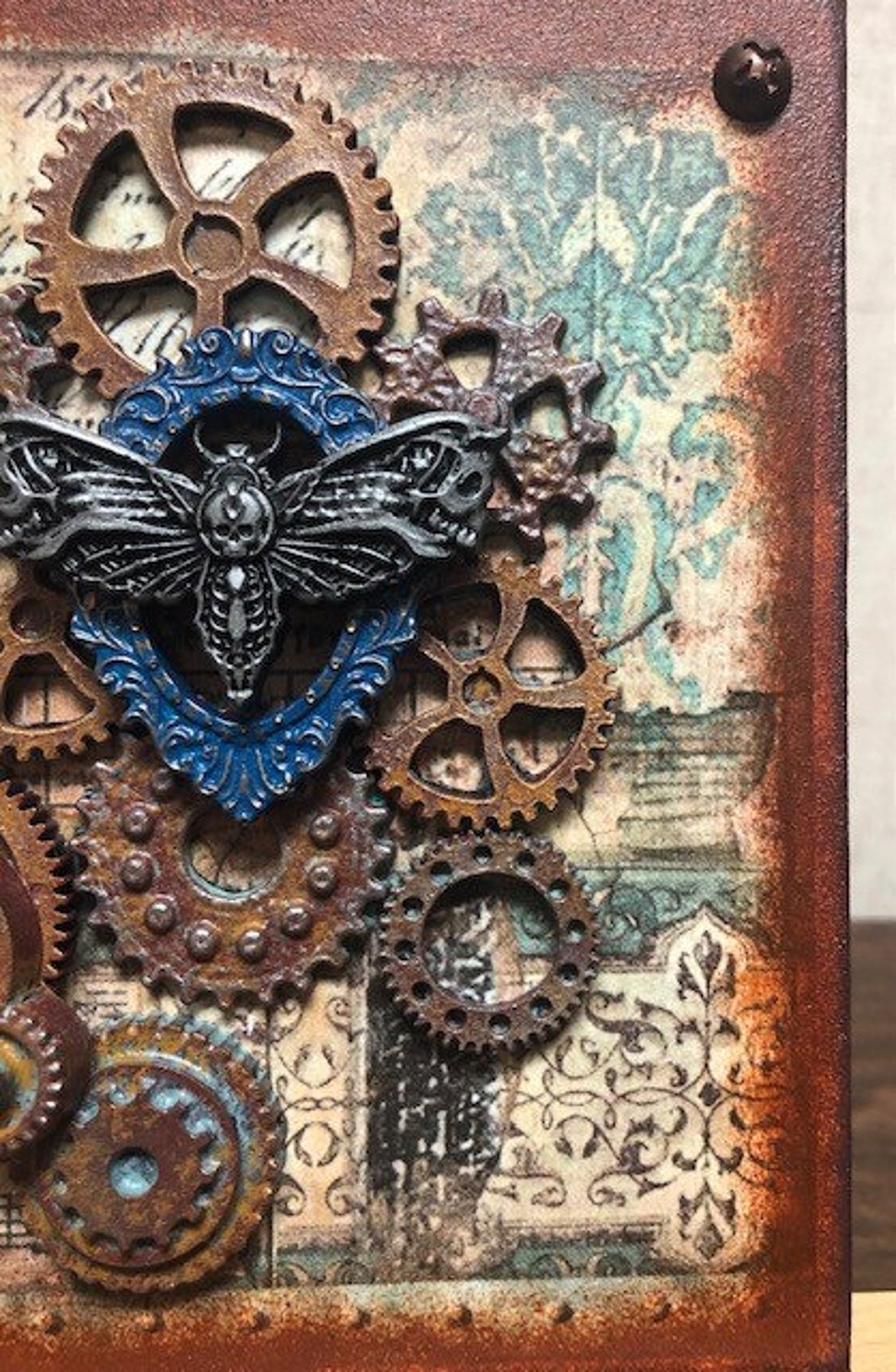 Mixed Media Steampunk Resin Art 6 X 6 - Etsy