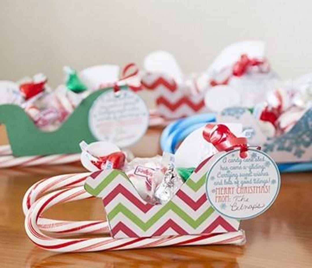 Candy Cane Sleigh Christmas Craft Instant Download 1535 - Etsy