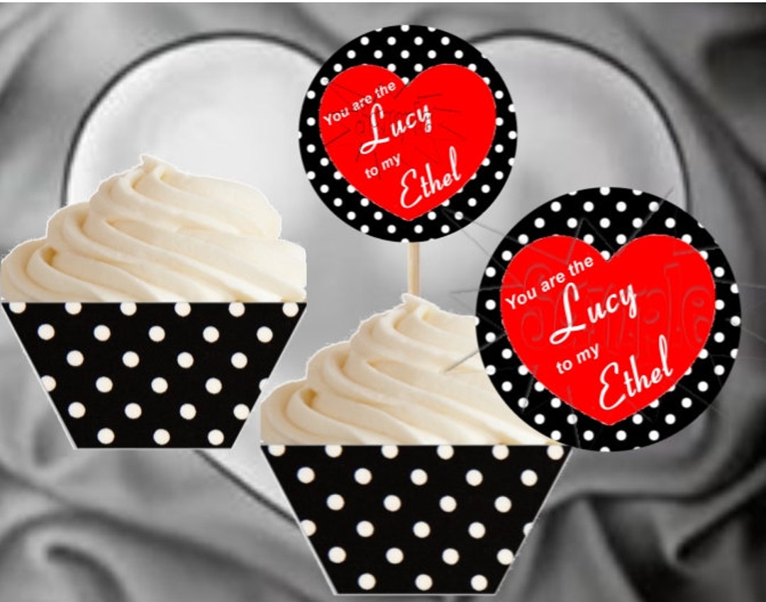 I Love Cupcake Wrapper & Topper Custom Name And/or 2 - Etsy