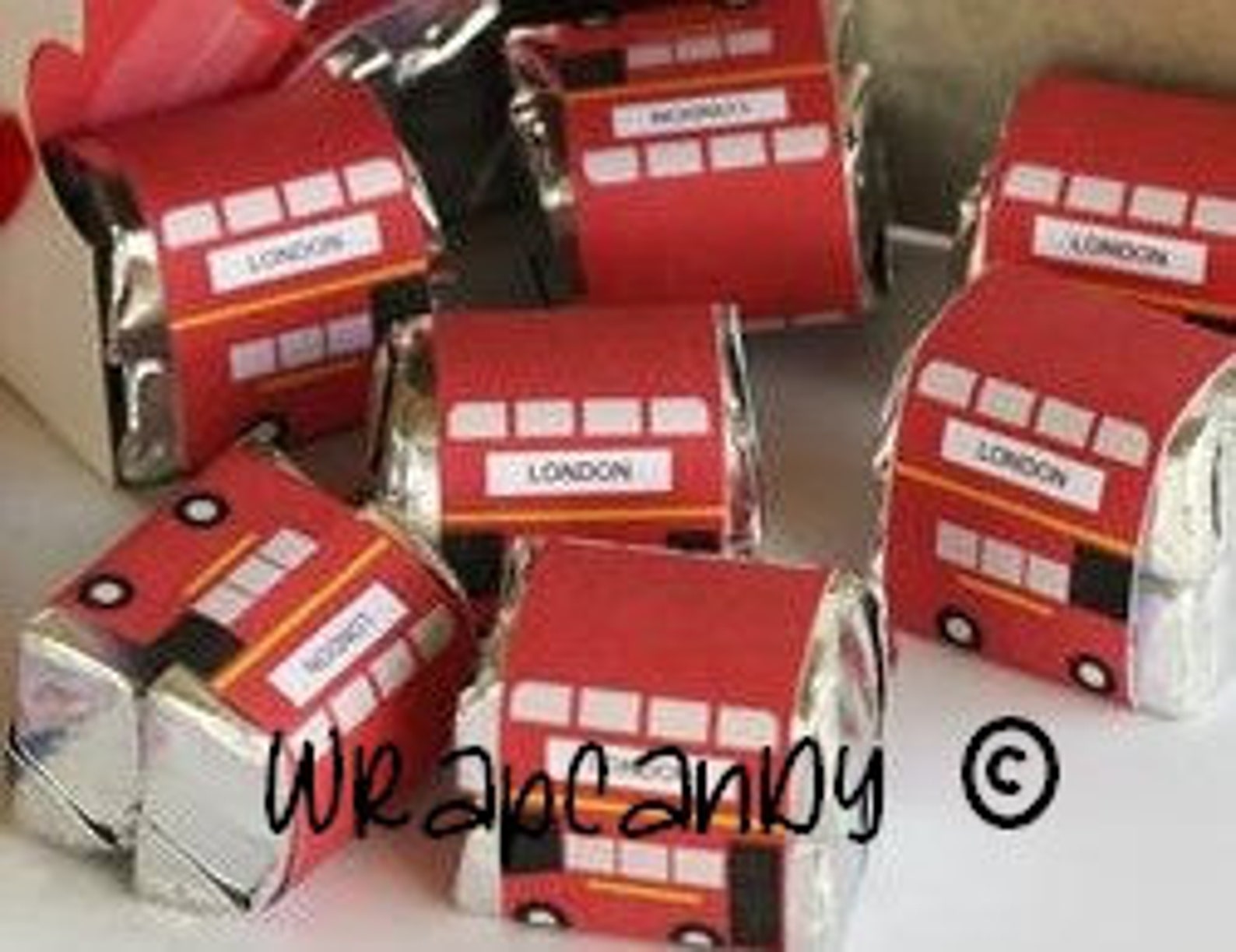 Double Decker Bus Nuggets Wrappers Printable Download - Etsy