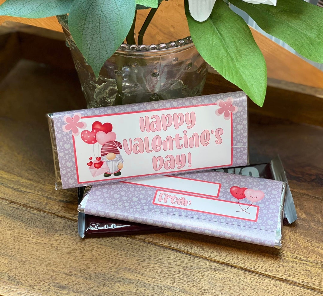 Happy Valentine's Day Hershey Candy Bar Wrapper 7101 - Etsy