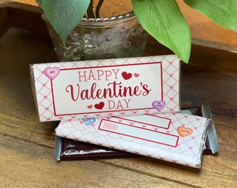 Valentine's Day Candy Bar Wrapper Instant Download Valentine's Day ...