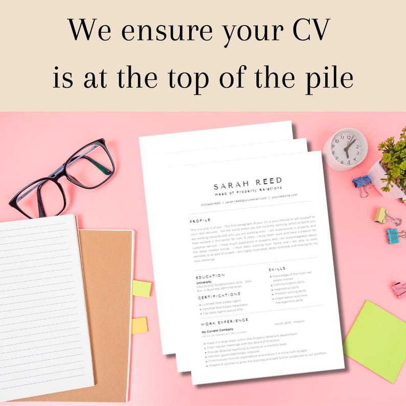 Easy Peasy CV! the Only Fresh, Modern CV Template You Will Need to Bag ...