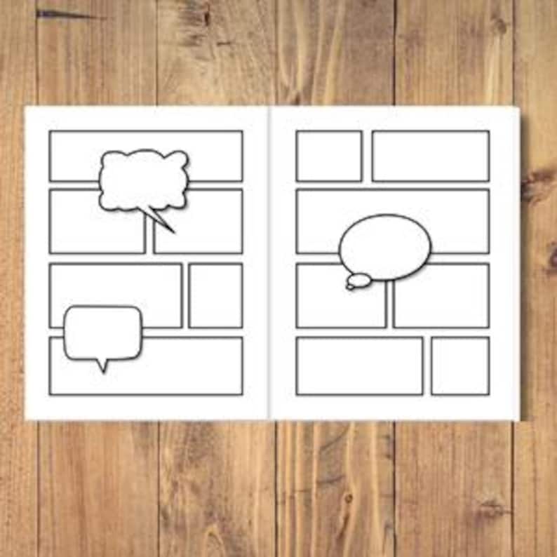 Printable Blank Comic Book Contents 120 Pages - Etsy