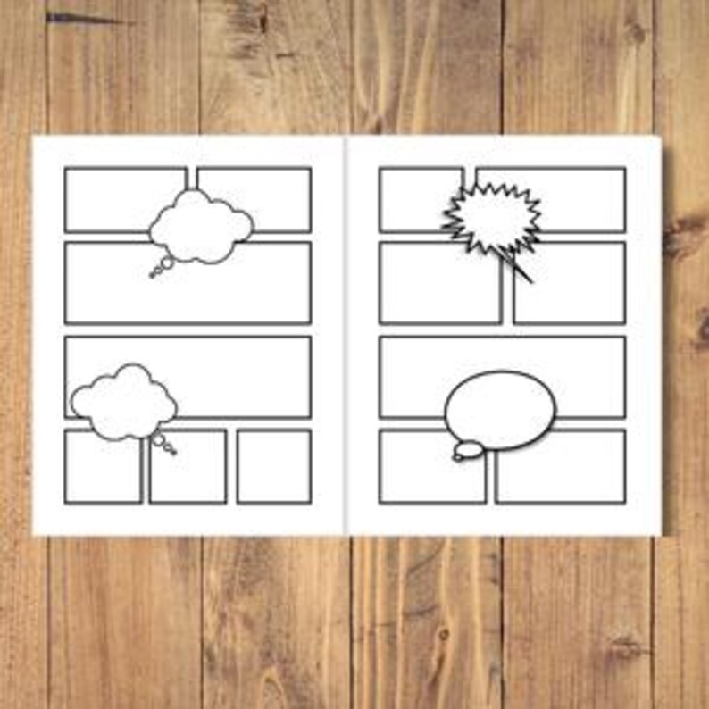 Printable Blank Comic Book Contents 120 Pages - Etsy Canada