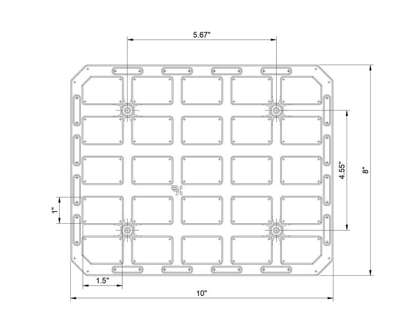 Multi-use MOLLE Panel | Universal Mount for Vehicle, Wall, Camper ...