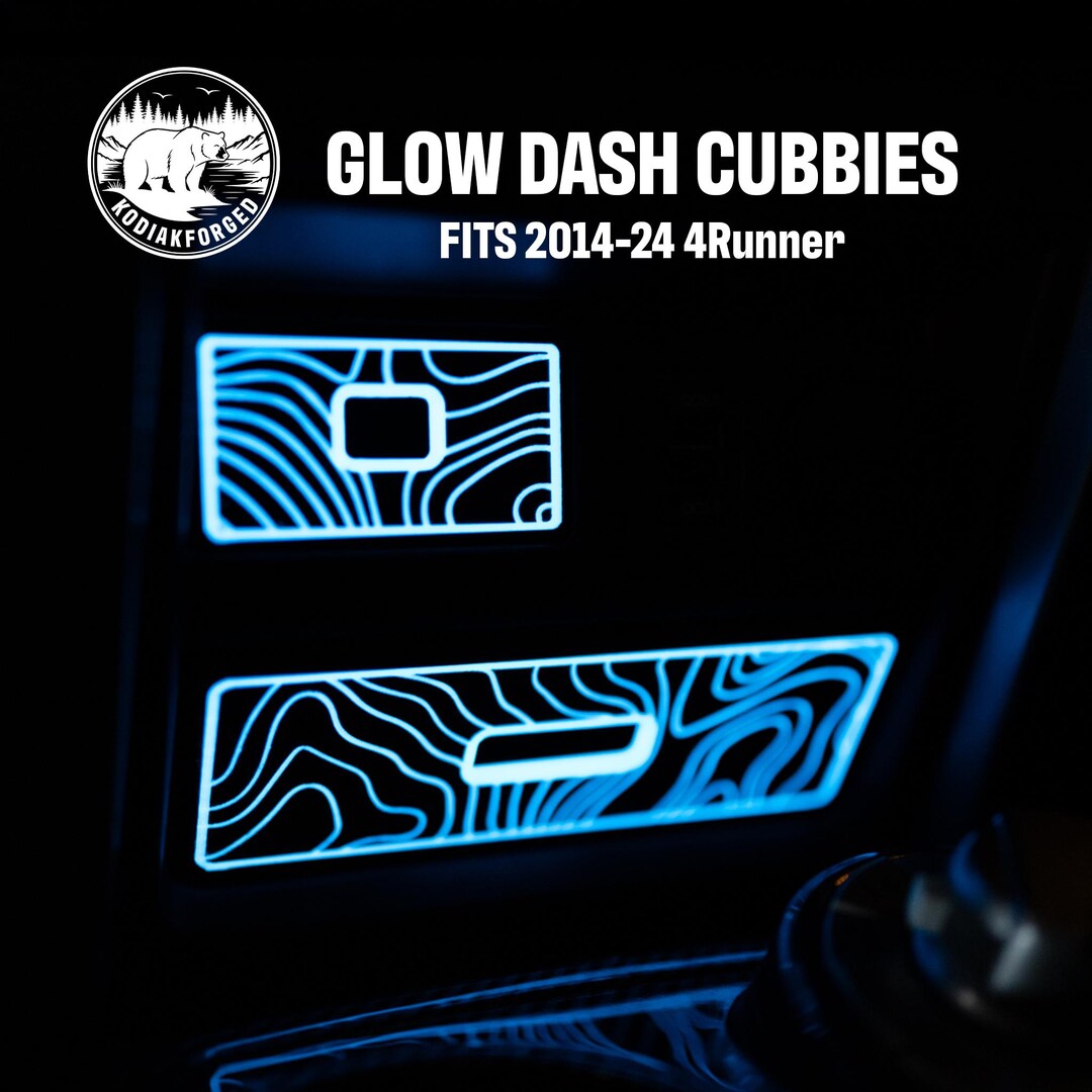 Glow Dash Cubbies | for Toyota 4runner | Carbon Fiber | Dashboard ...