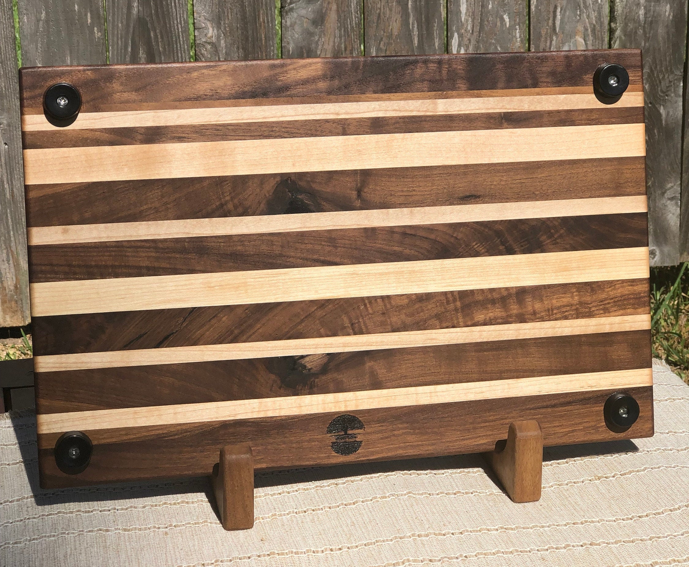 Cutting Board, Edge Grain Cutting Board With Texas Inlay - Etsy