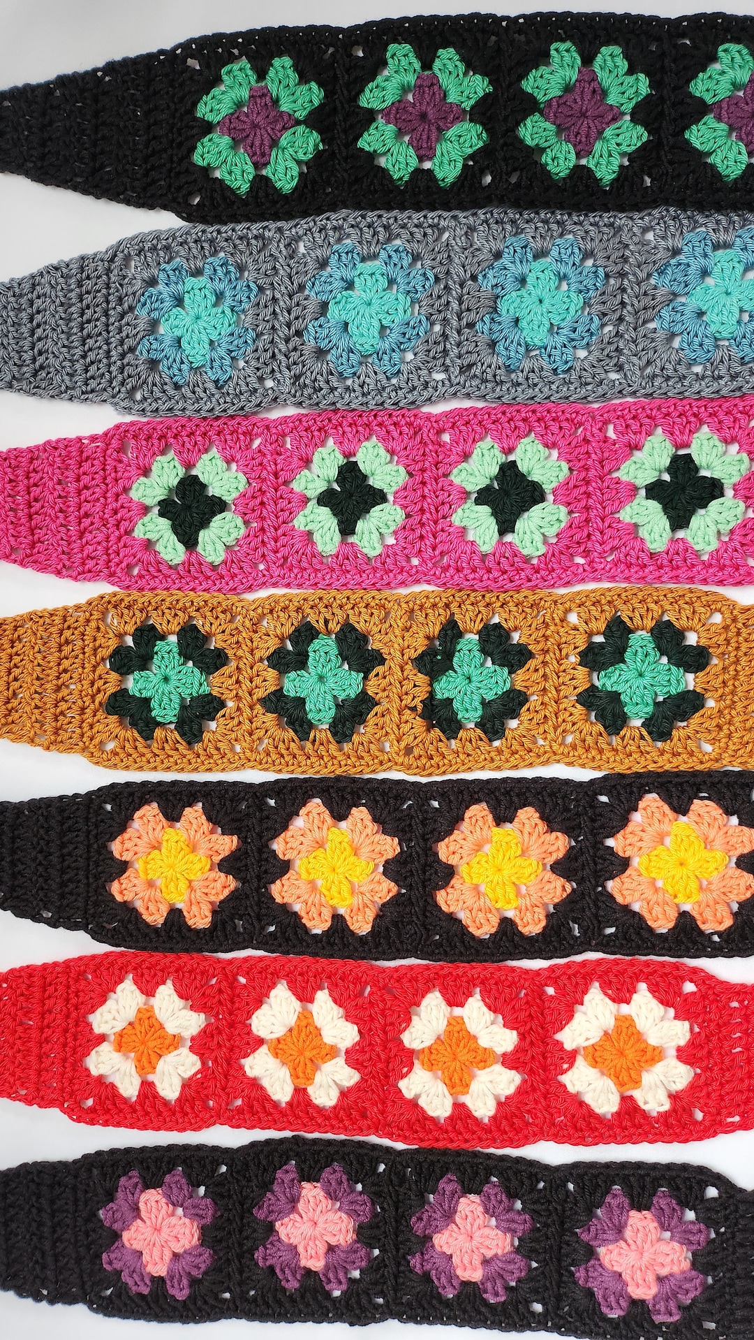 Crochet Granny Square Headband Pattern - Etsy