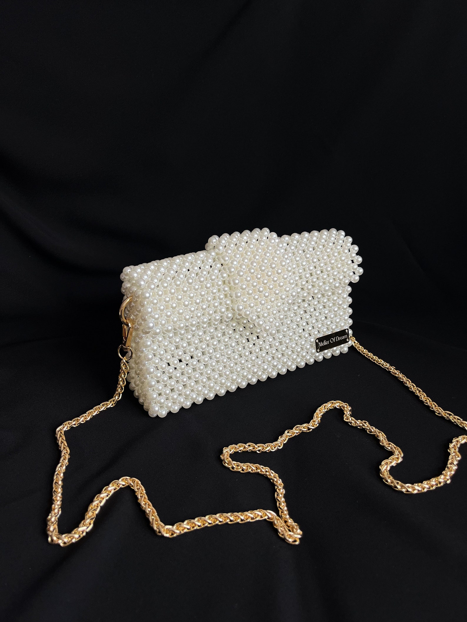 Pearl Beaded Luxury Bag Bridal Beaded Bag Design Handmade - Etsy