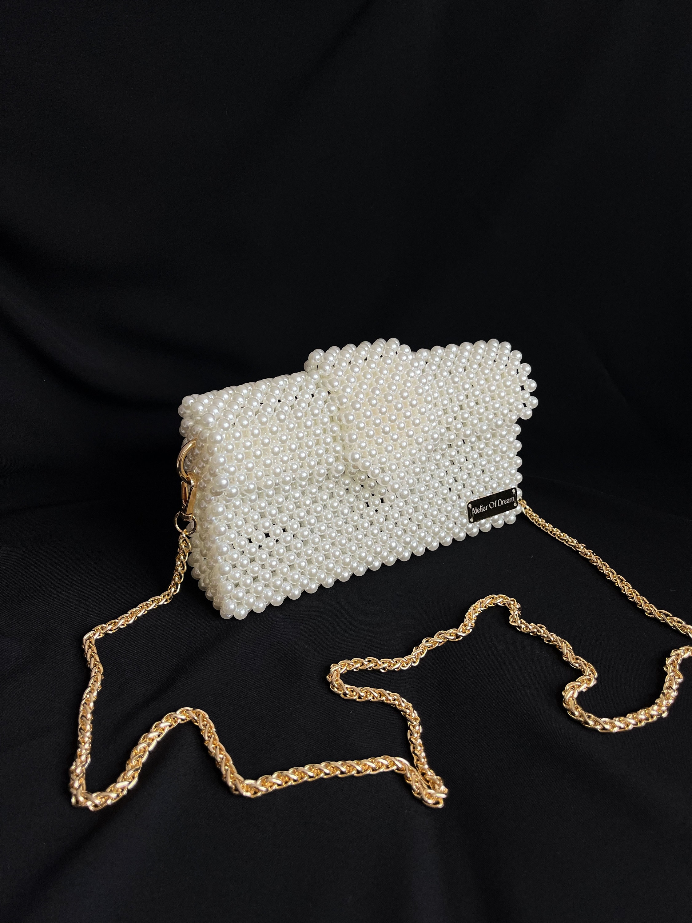 Pearl Beaded Luxury Bag Bridal Beaded Bag Design Handmade - Etsy