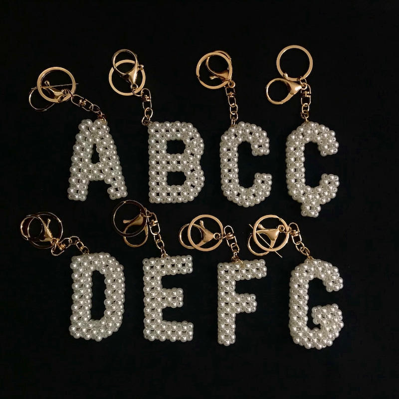 Beaded Keychain - Etsy