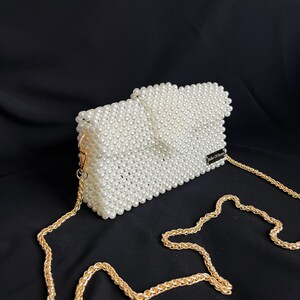Pearl Beaded Luxury Bag, Bridal Beaded Bag, Design Handmade Bag ...