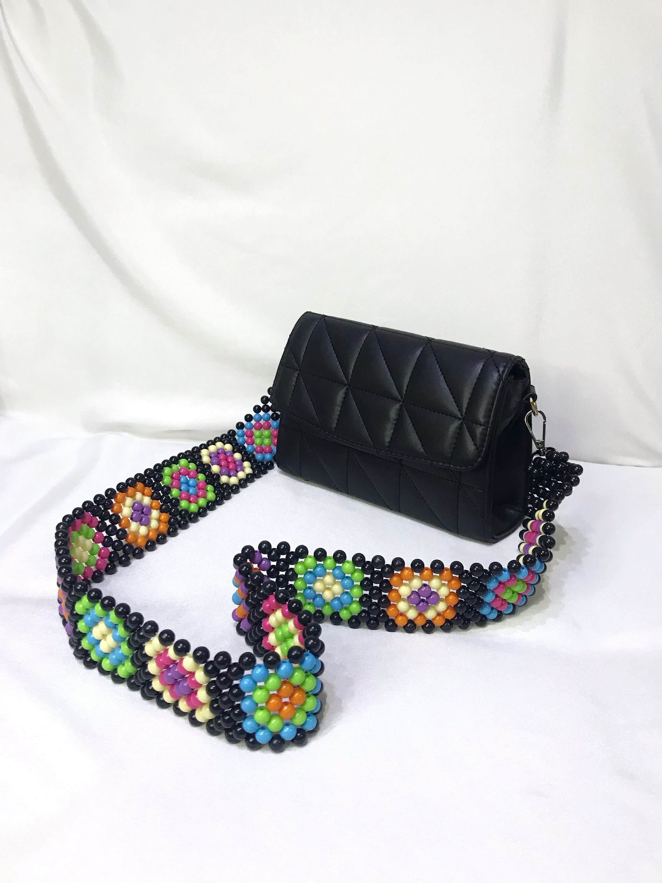 Beaded Crossbody Bag Strap, Colorful Luxury Bag Strap, Shoulder Bag ...