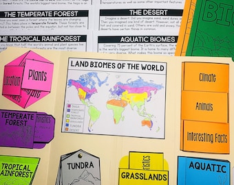 Geography Lapbook Teach Maps & Globes Geography Reading Passages ...