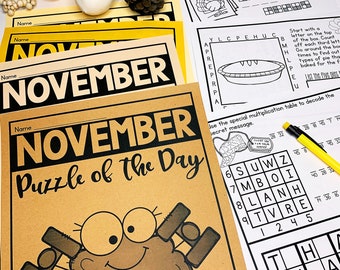 October Brain Teaser Challenging Puzzlers Homeschool Enrichment for ...