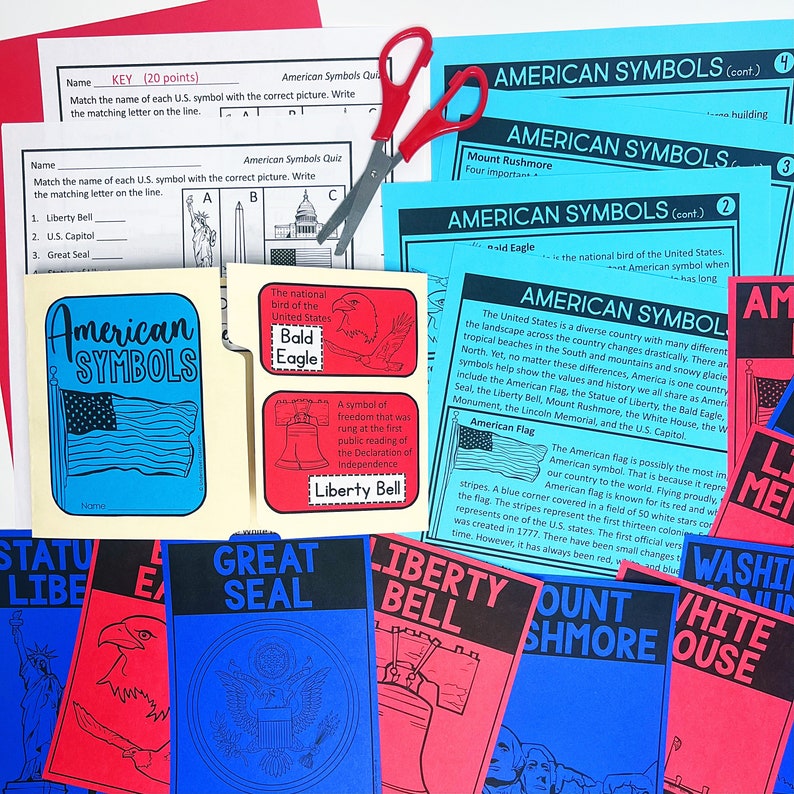 American Symbols Lapbook Teach U.S. Symbols Passages Homeschool ...