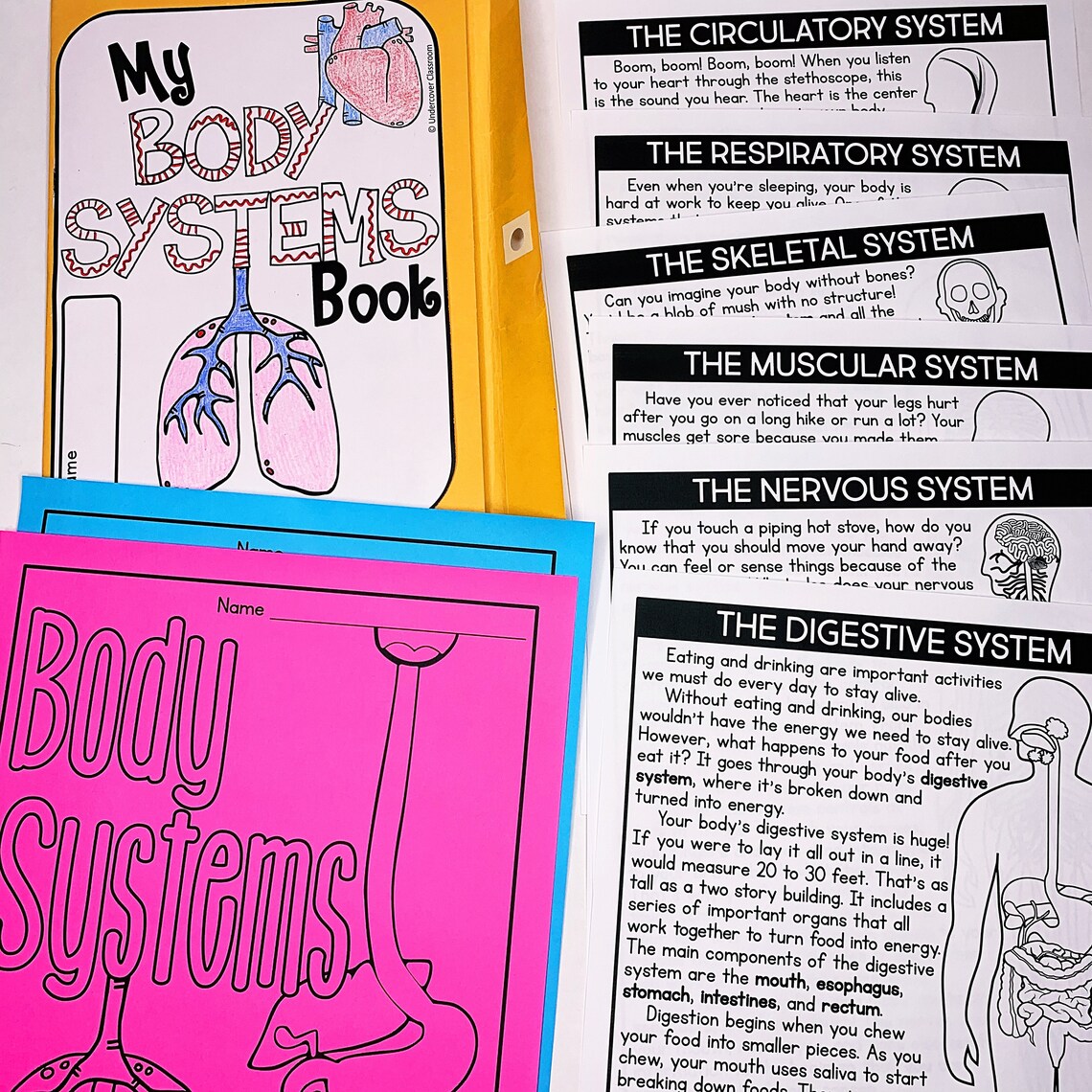 Human Body Unit Teach Human Body Systems Passages Body Systems Posters ...