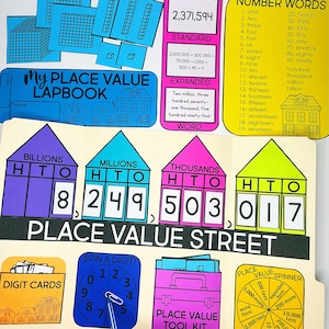 Place Value Lapbook Printable Teach Place Value Homeschool Math Place ...