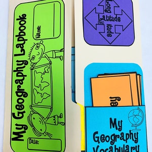 Geography Lapbook Teach Maps & Globes Geography Reading Passages ...