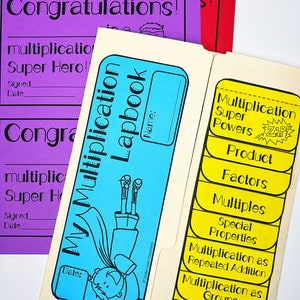 Lapbook Printable Multiplication Facts Study Tool Teach Multiplication ...
