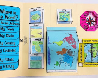 Geography Lapbook Earth Day Lapbook (Teacher Made) Twinkl