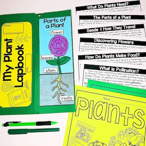Plant Lapbook Homeschool Plant Reading Passages Parts of a Plant ...