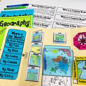 Geography Lapbook Teach Maps & Globes Geography Reading Passages ...