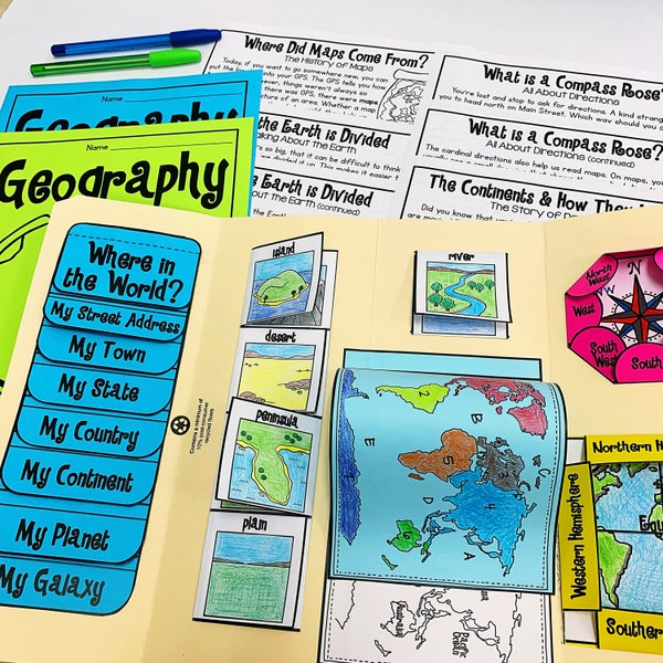 Book Maps Geography - Etsy