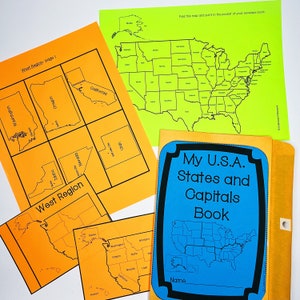 States and Capitals Study Tool Learn States and Capitals Flash Cards ...