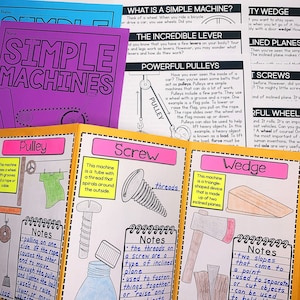 Simple Machines Printable Passages Simple Machine Posters Homeschool ...