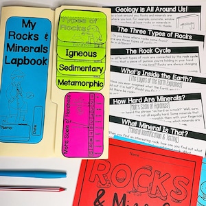 Rocks and Minerals Lapbook Teach Rocks Reading Passages Types of Rocks ...