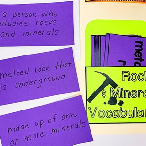 Rocks and Minerals Lapbook Teach Rocks Reading Passages Types of Rocks ...