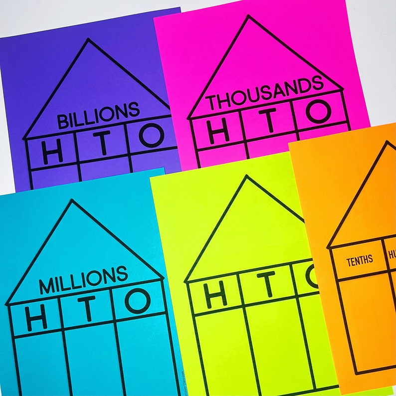 Place Value Lapbook Printable Teach Place Value Homeschool Math Place ...