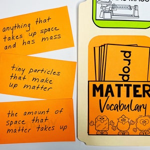Matter Lapbook Teach Matter Reading Passages Matter Posters Homeschool ...