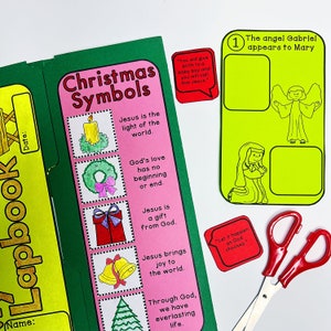 Christmas Lapbook Teach Religious Christmas Story Baby Jesus Homeschool ...