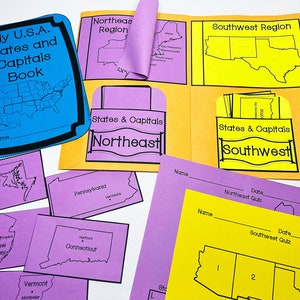 States and Capitals Study Tool Learn States and Capitals Flash Cards ...