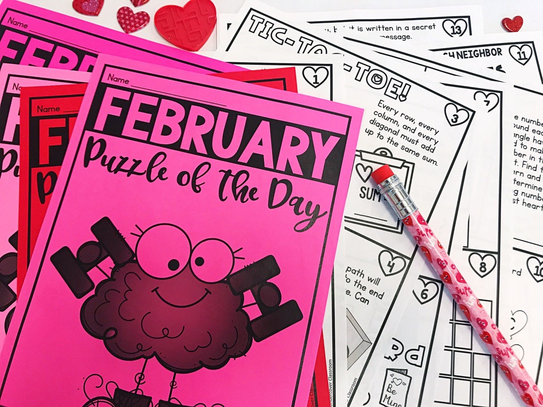 February Brain Teaser Challenging Puzzlers Homeschool Enrichment for ...