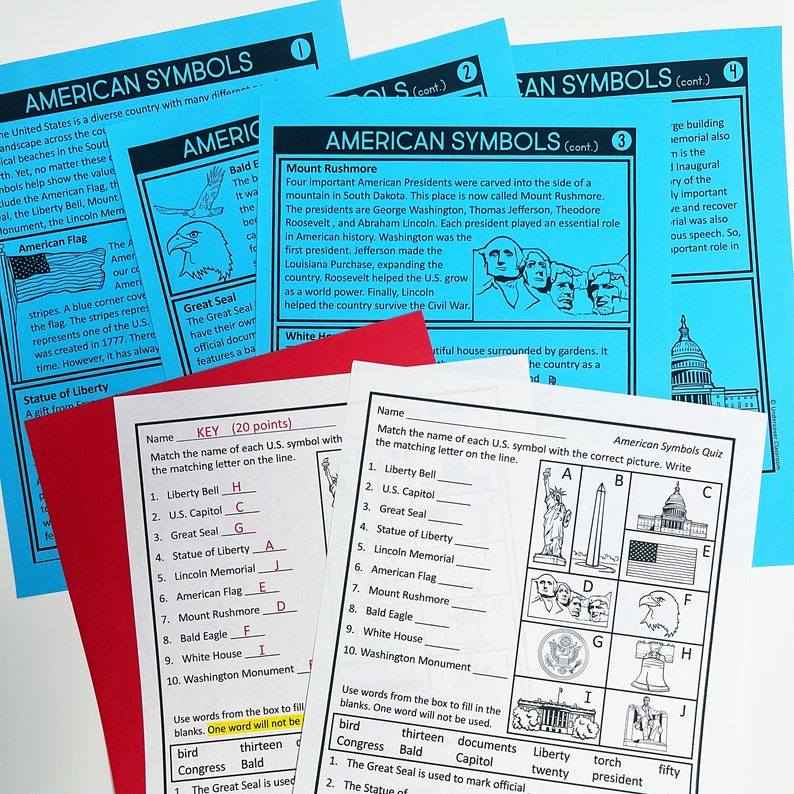 American Symbols Lapbook Teach U.S. Symbols Passages Homeschool ...