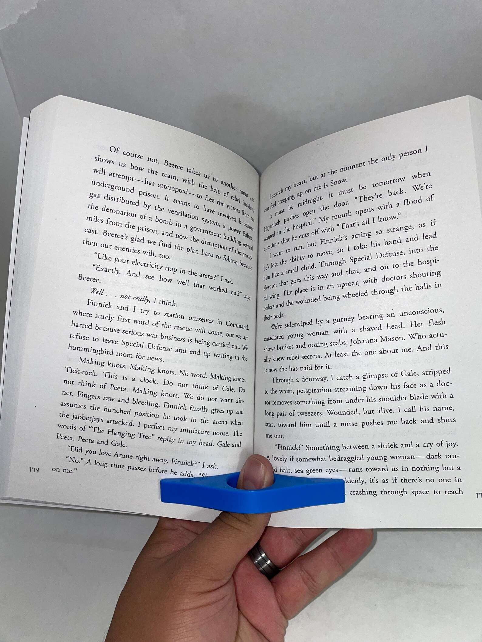 4 Pack Thumb Book Page Holder Book Holder Page Ring Book Holder Thumb ...