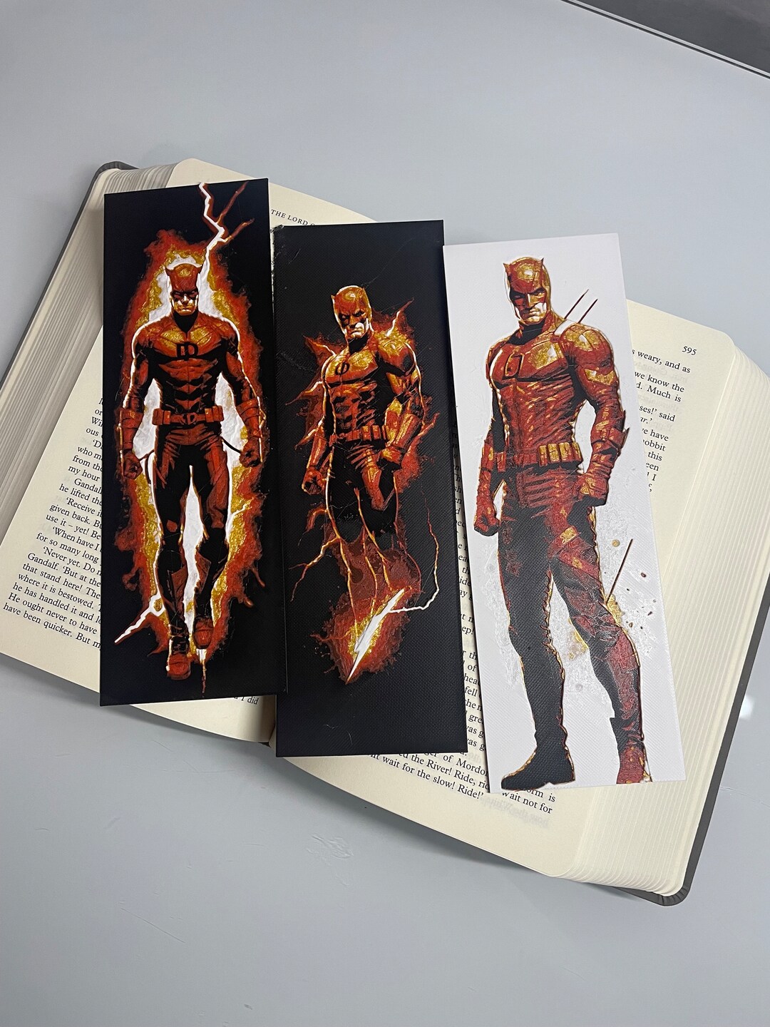 Bookmark Daredevil Fan Art Bookmark Pack of 3- Art Display - Bookshelf ...