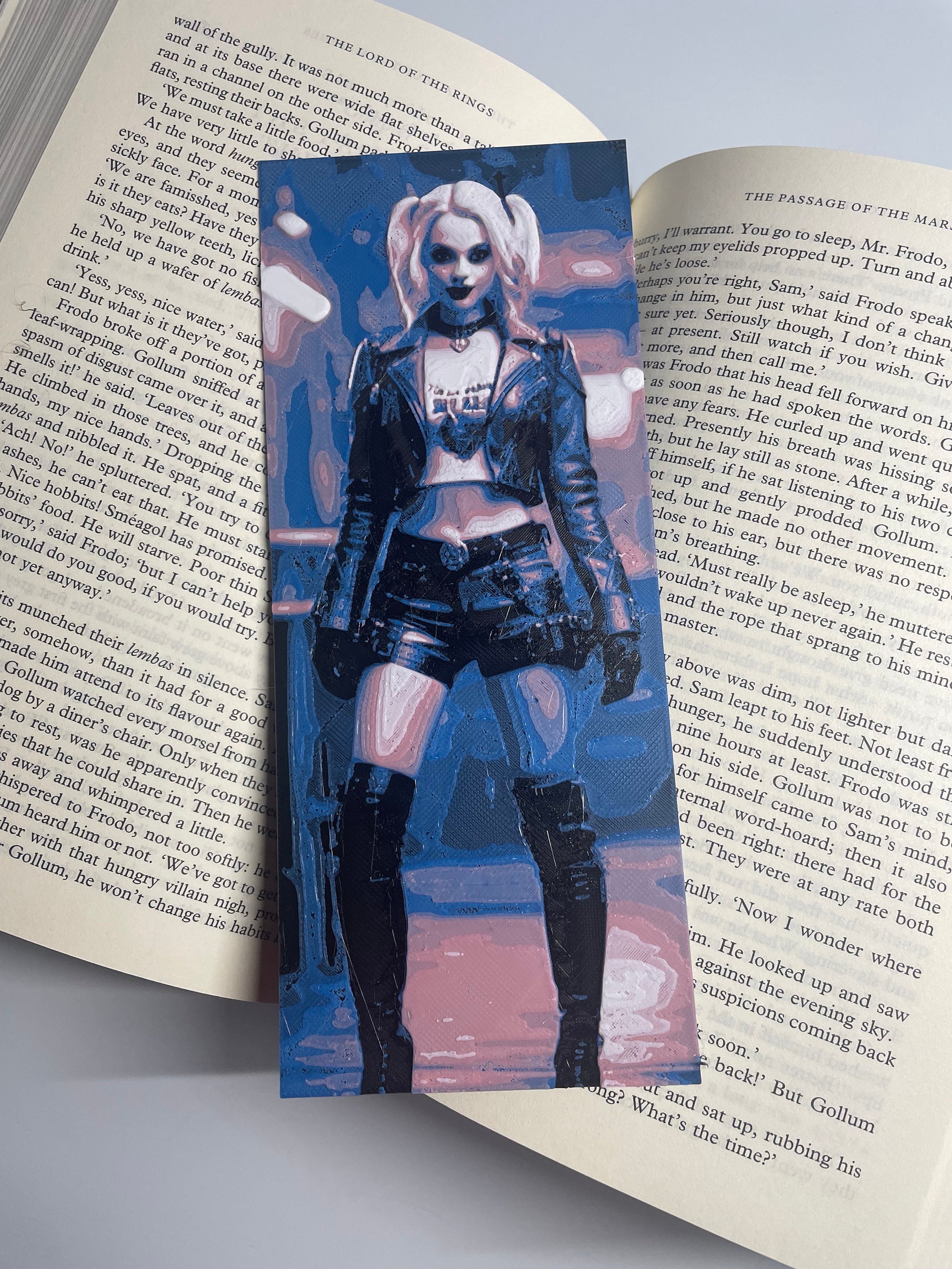 Bookmark Harley Quinn Fan Art Pack of 3 Art Display Bookshelf Display ...