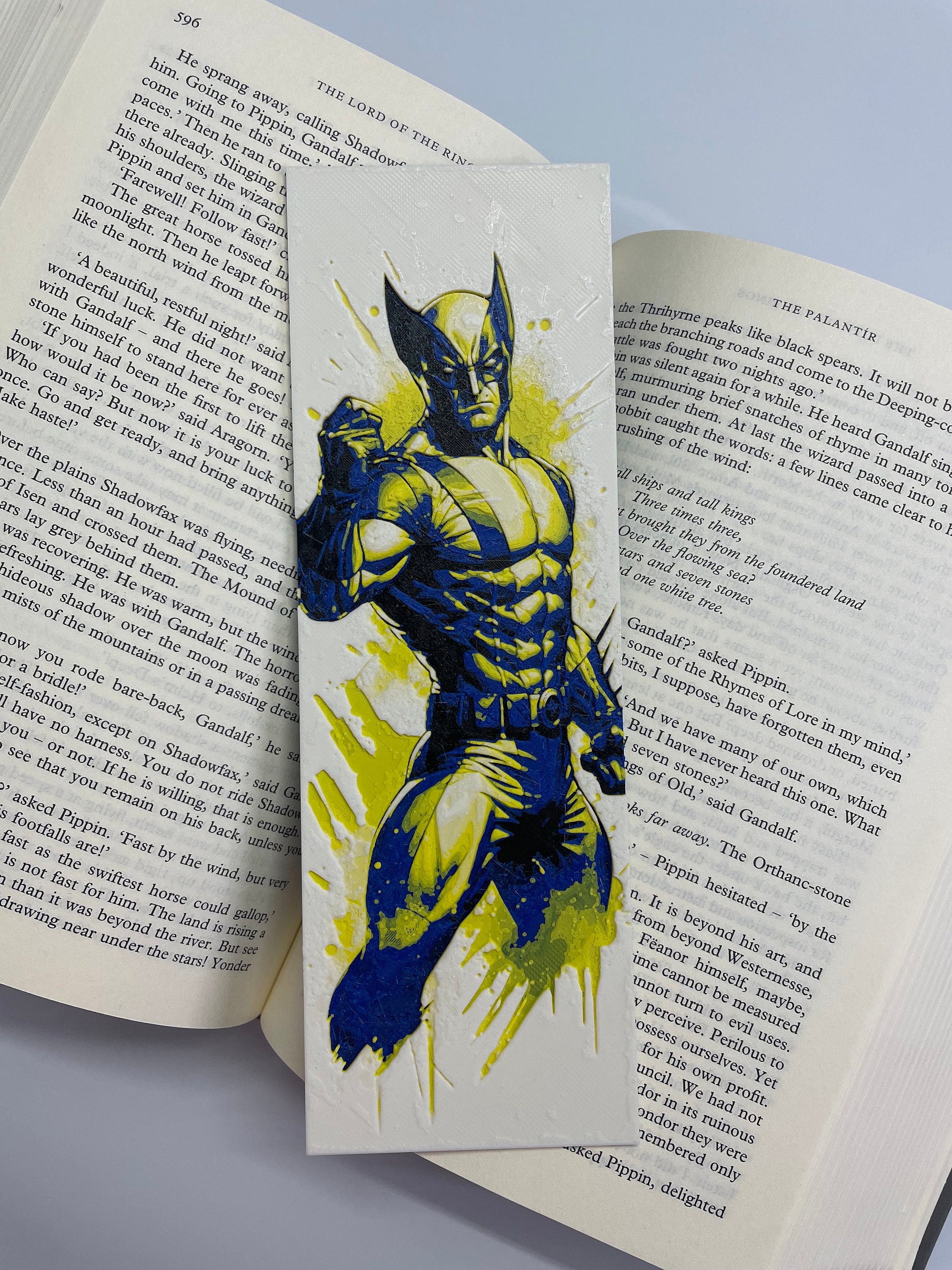 Wolverine Fan Art Bookmark Set: 3D Printed Comic Book Gift - Etsy