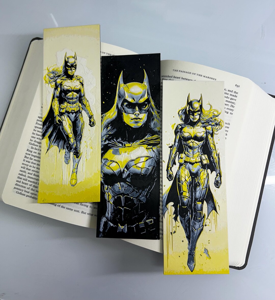 Bookmark Batgirl Fan Art Set of 3 - Bat - DC Heroine - 3D Printed Full ...