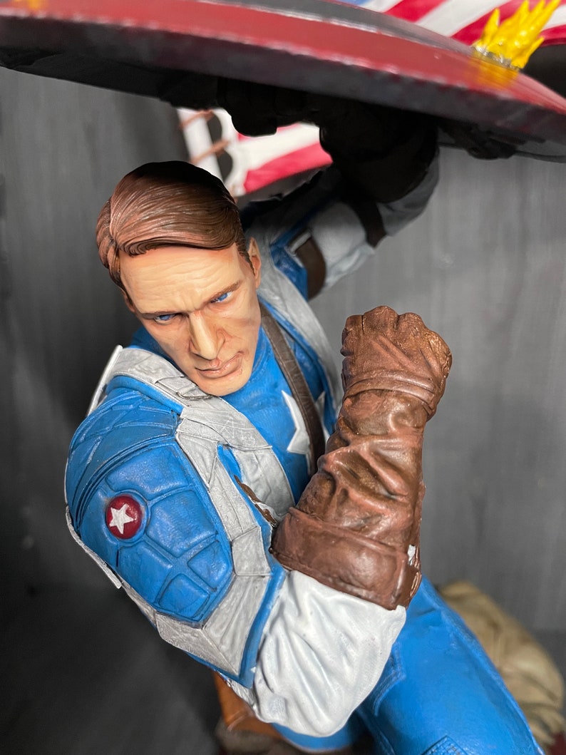 Captain America Statue 18 In. Marvel Statue - Etsy
