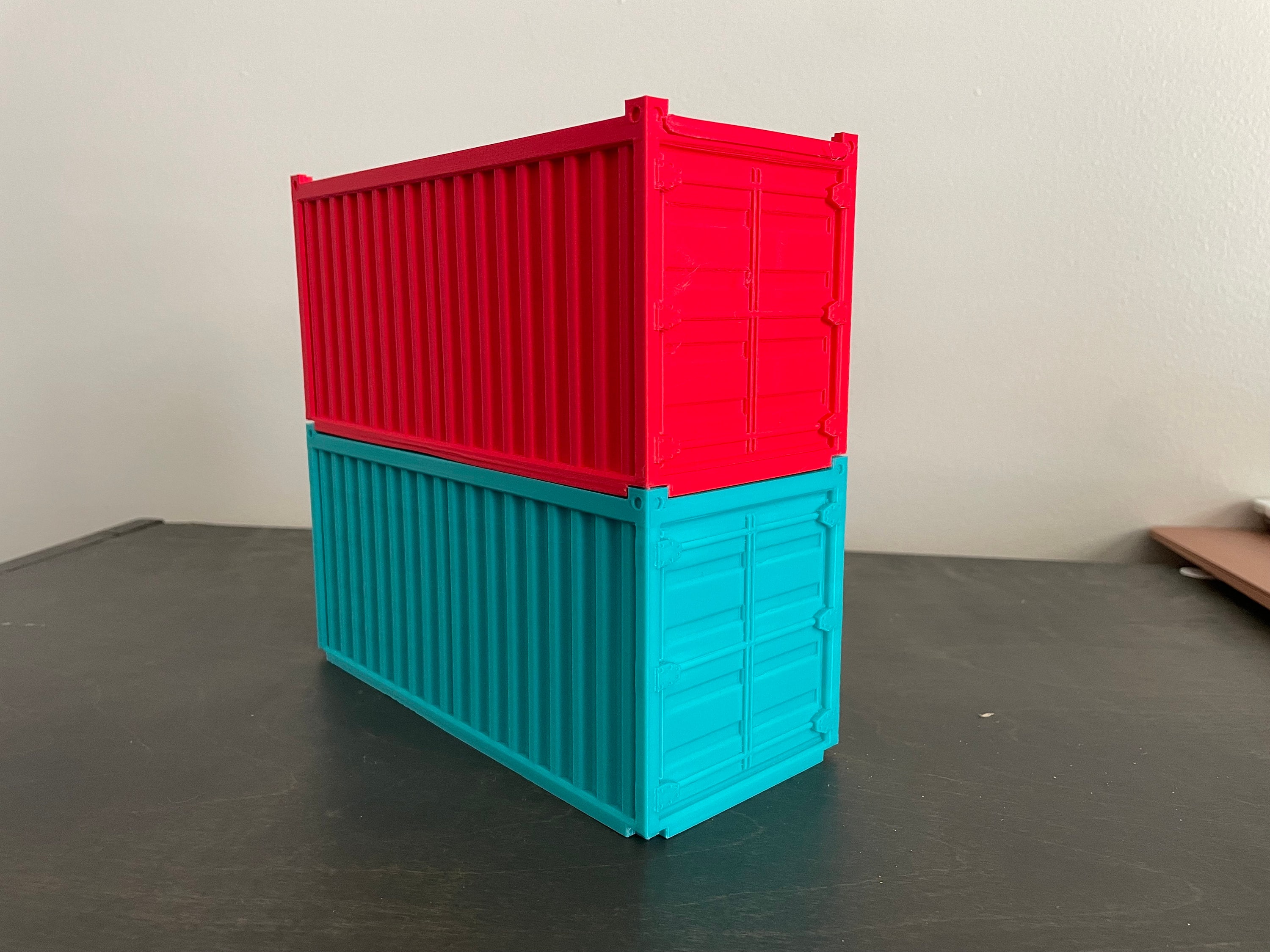 STACKABLE 3D Printed Shipping Container Trinket Box - Etsy STACKABLE 3D Printed Shipping Container Trinket Box - Etsy