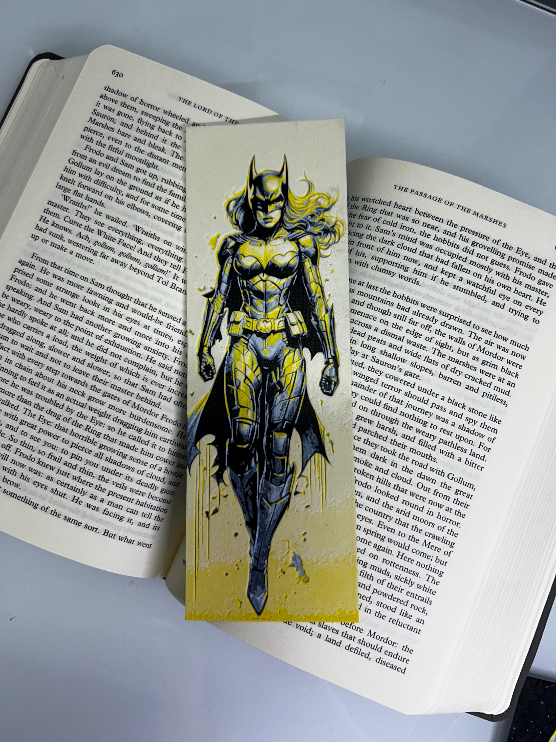 Bookmark Batgirl Fan Art Set of 3 - Bat - DC Heroine - 3D Printed Full ...