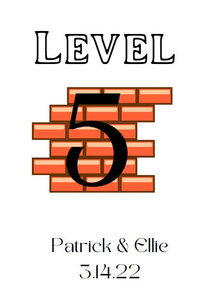 Gamer Wedding Table Numbers, Personalized and READY TO PRINT. 5x7 ...